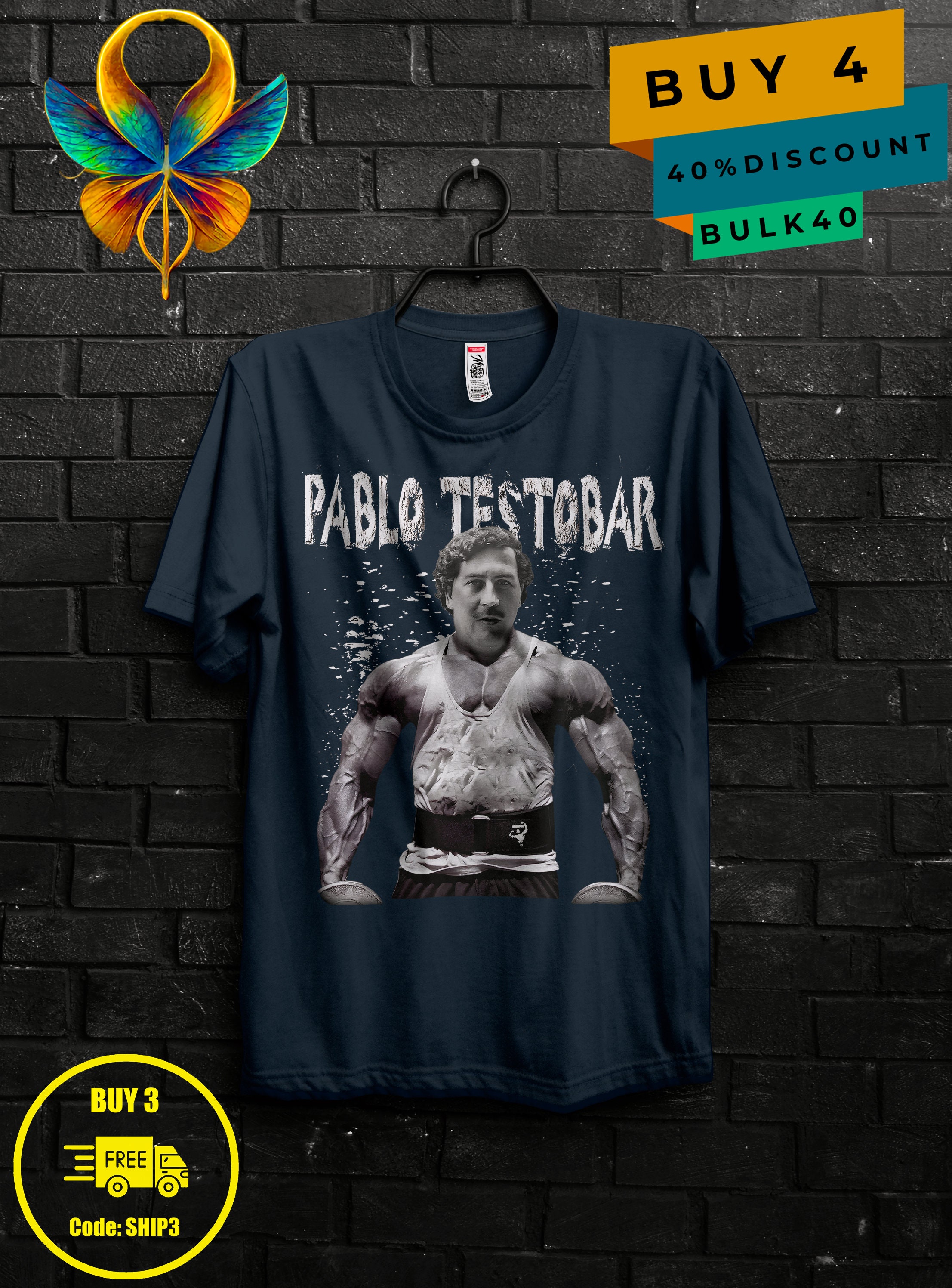 Pablo Testobar Oversized Pump Cover Gift for Bodybuilder,legalize ...