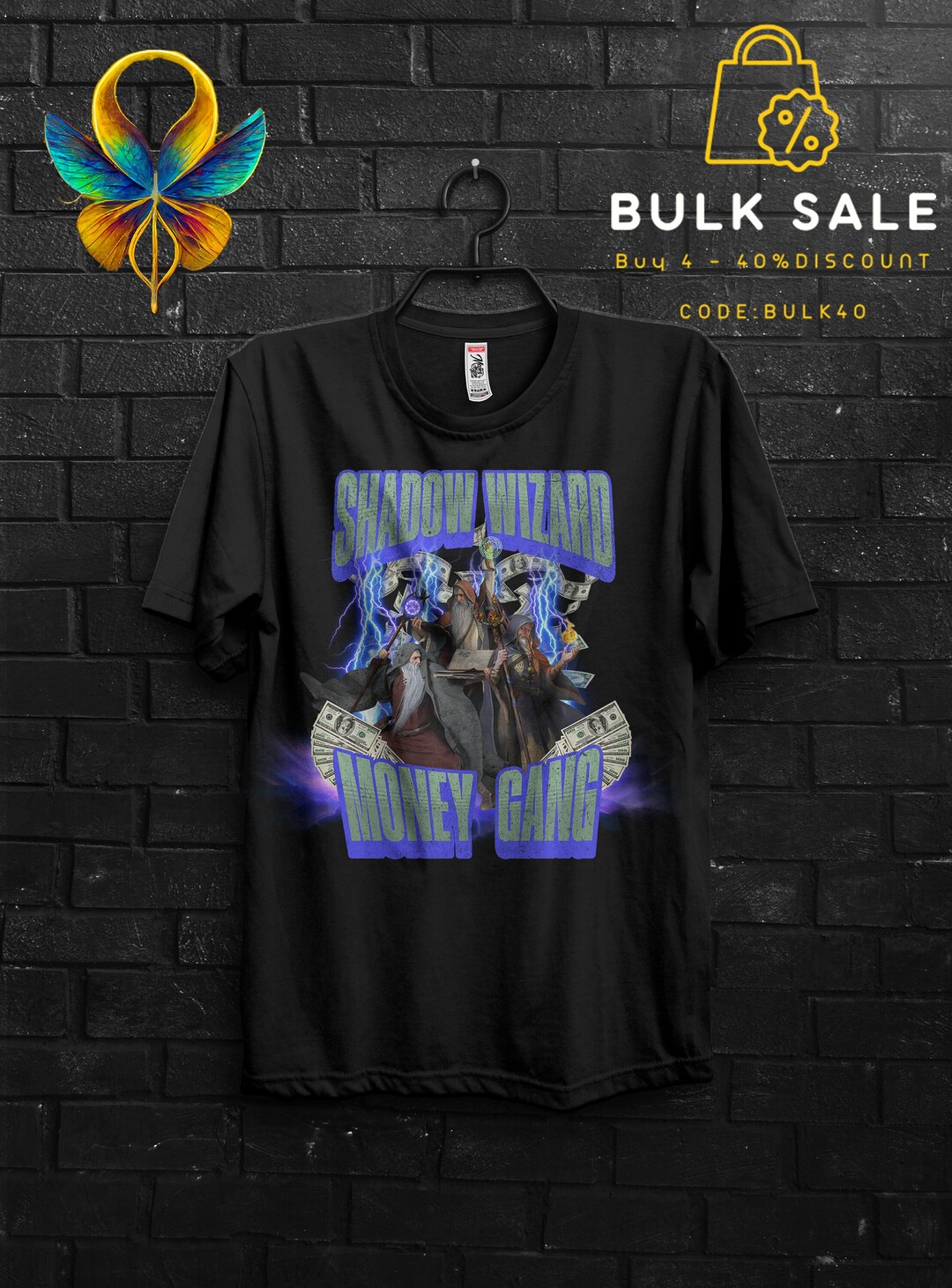 Shadow Wizard Money Gang Funny Gifts Meme's T Shirt for Man,shadow ...