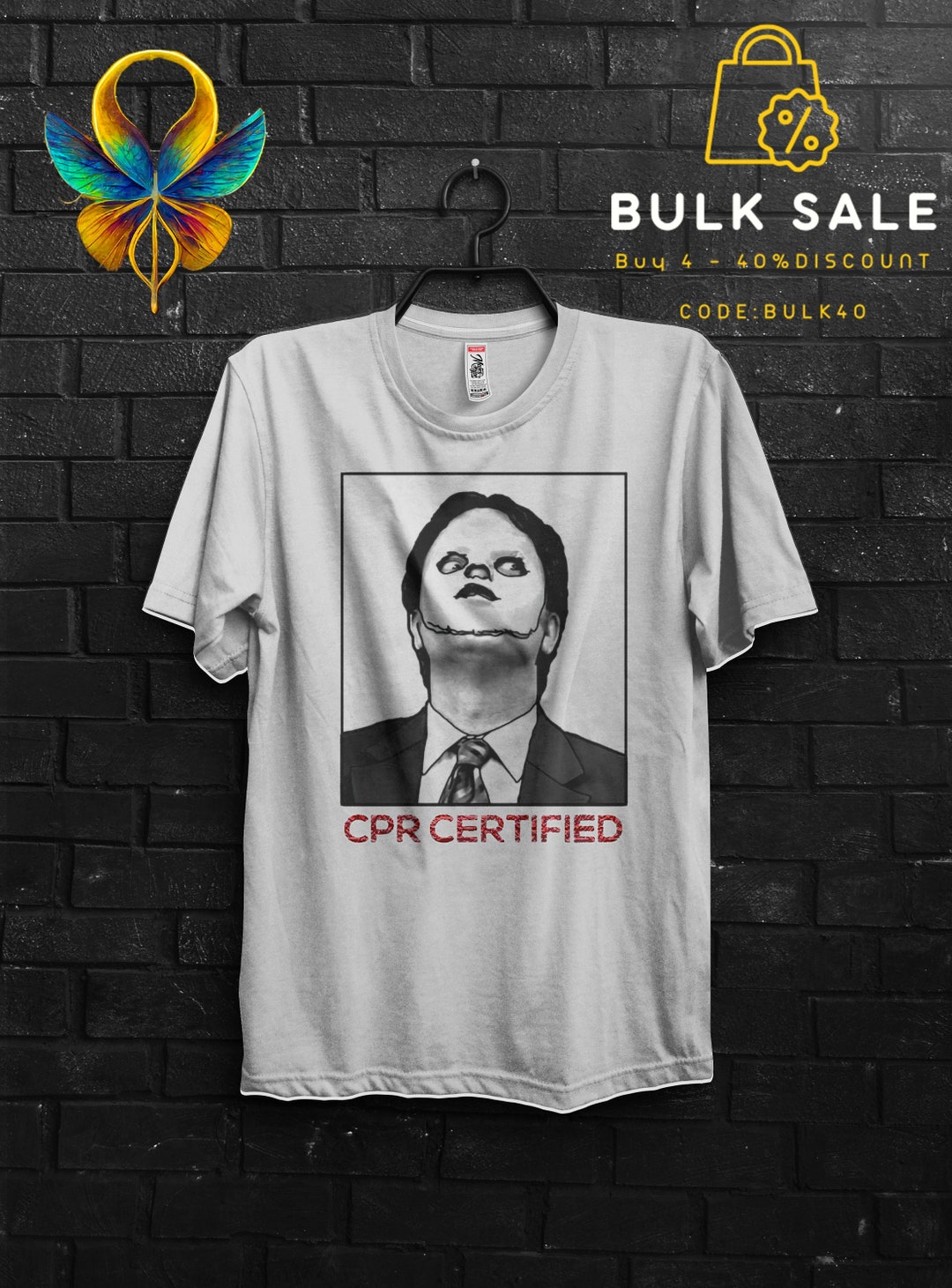 Dwight Schrute the Office Shirt for Doctors,cpr Certified Funny T-shirt ...