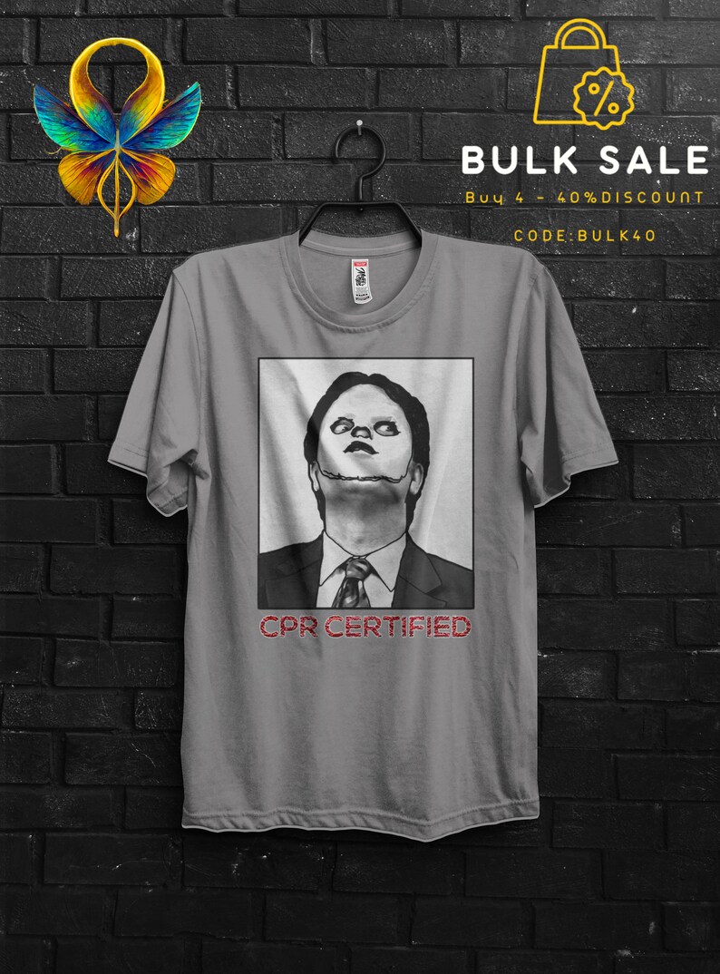 Dwight Schrute the Office Shirt for Doctors,cpr Certified Funny T-shirt ...