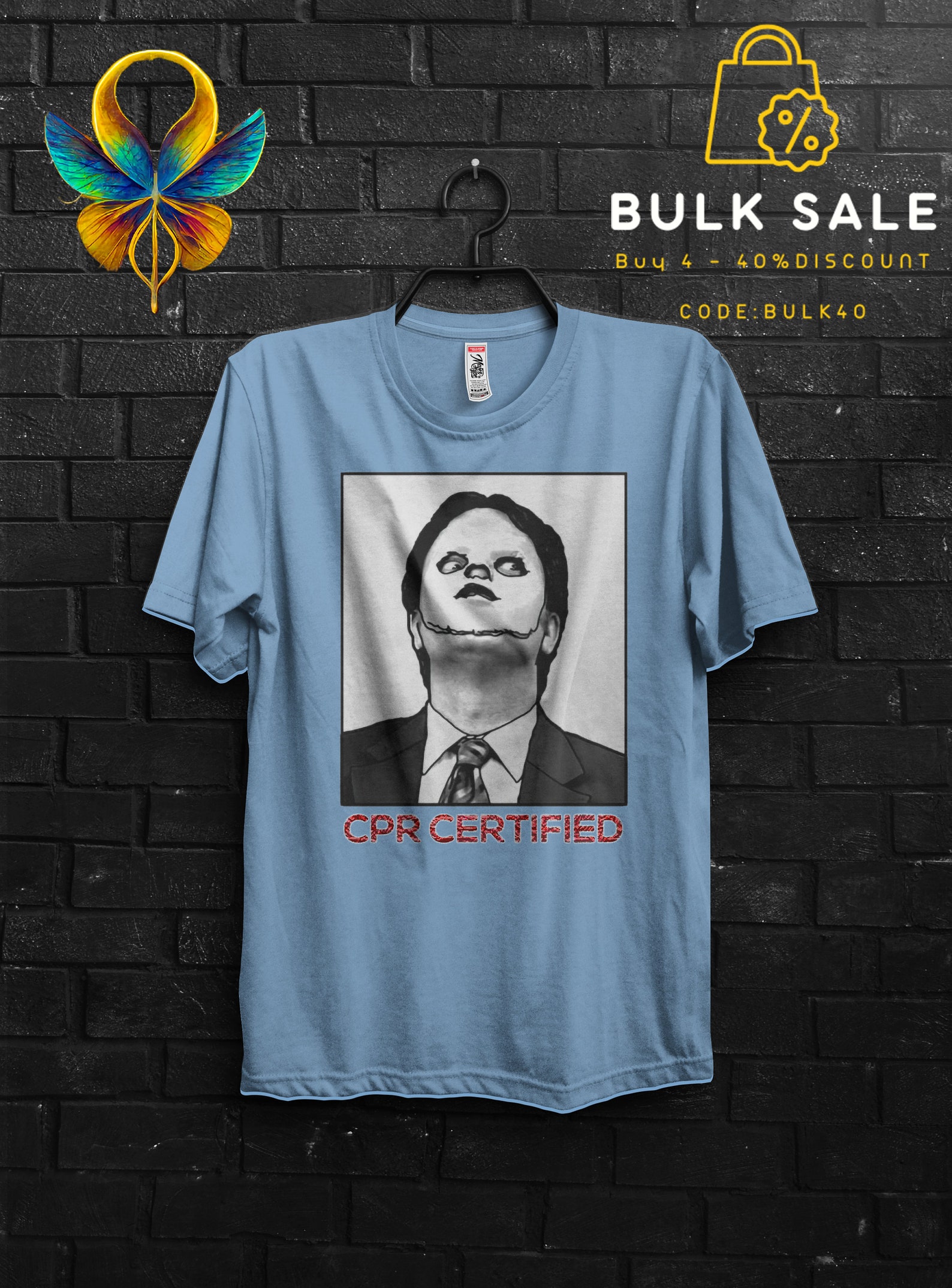 Dwight Schrute the Office Shirt for Doctors,cpr Certified Funny T-shirt ...