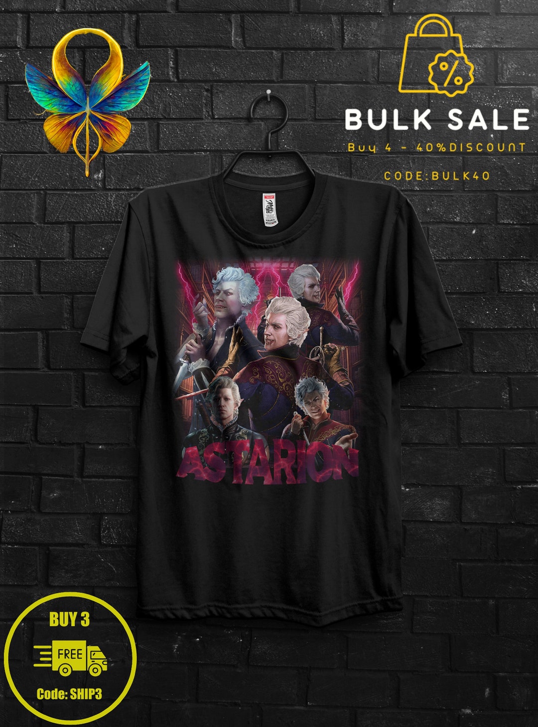 Astarion Baldur's Gate 3 Tshirt Gift for Gamer,shadowheart Shirt for ...