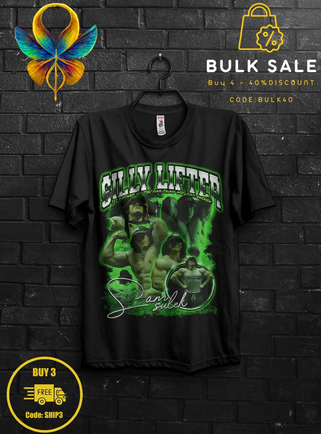Sam Sulek Silly Pump Cover Gift for Bodybuilder,gym Rats Tee,tren Hard ...