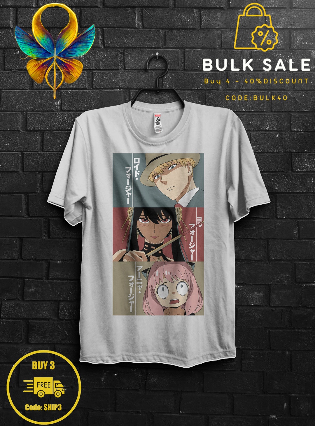 Shirt Anime Gift for Anya Forger,yuri Briar Appareal,fiona Frost ...