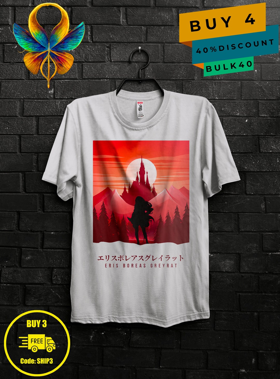 Mushoku Tensei Eris Cosplay Shirt for Girl,roxy Migurdia Poster ...