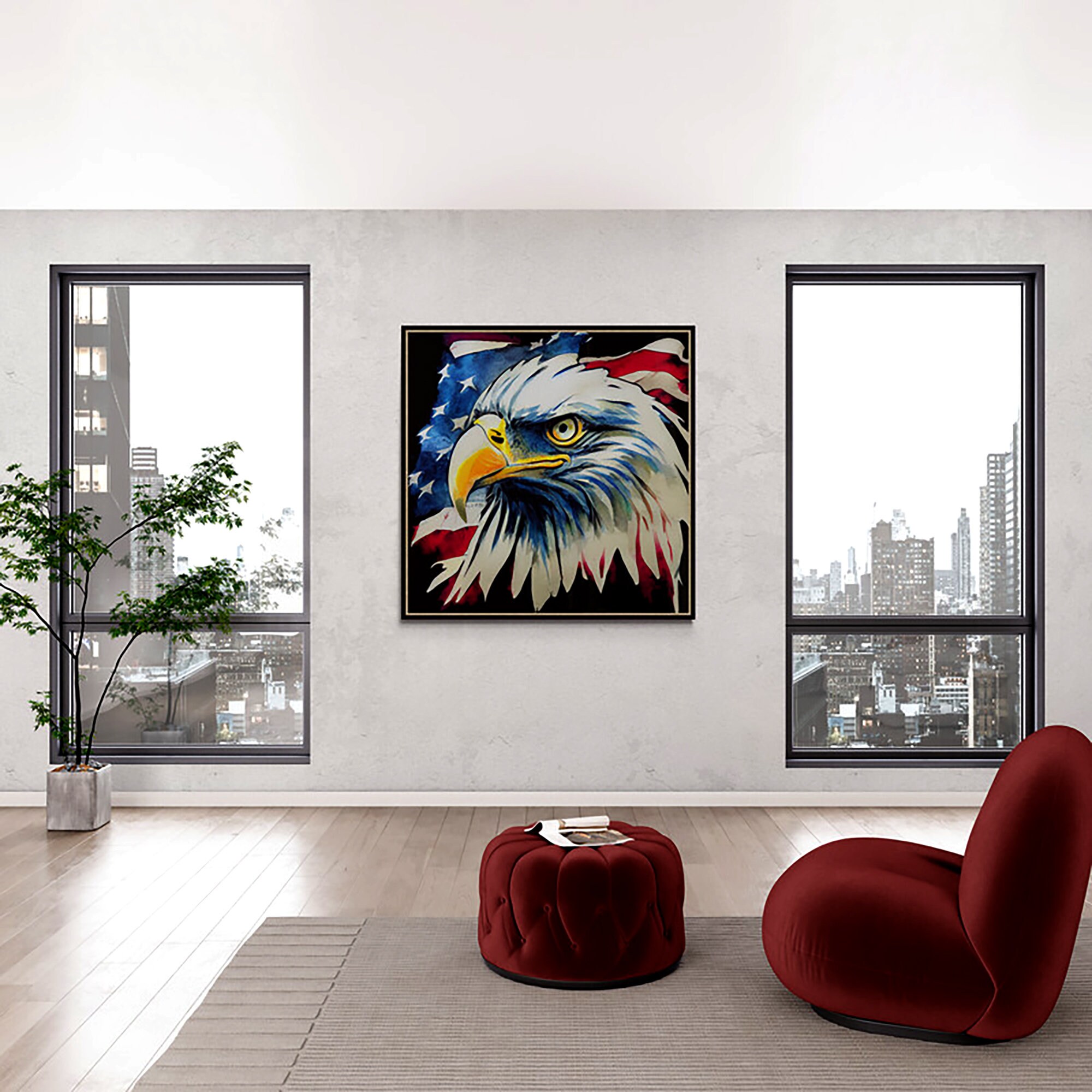 DIGITAL Download,eagle With American Flag,american Flag,eagle,printable ...