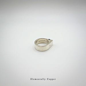 Solid Sterling Silver Sand Cast Ring With Blue Cubic Zirconia - Etsy