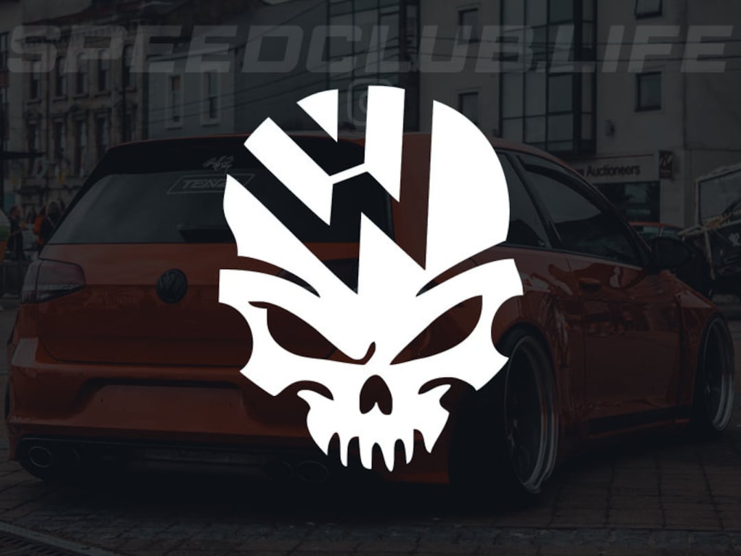 VW SKULL DECAL - Etsy