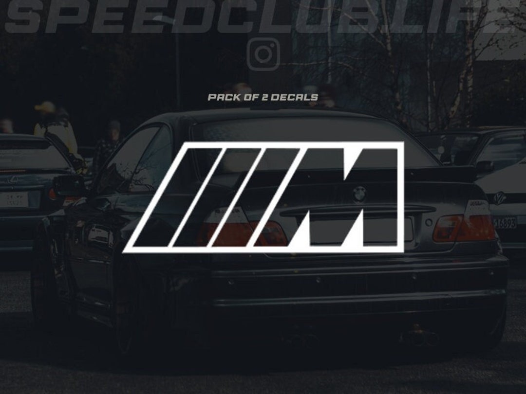 BMW M DECAL (pack of 2) - Etsy