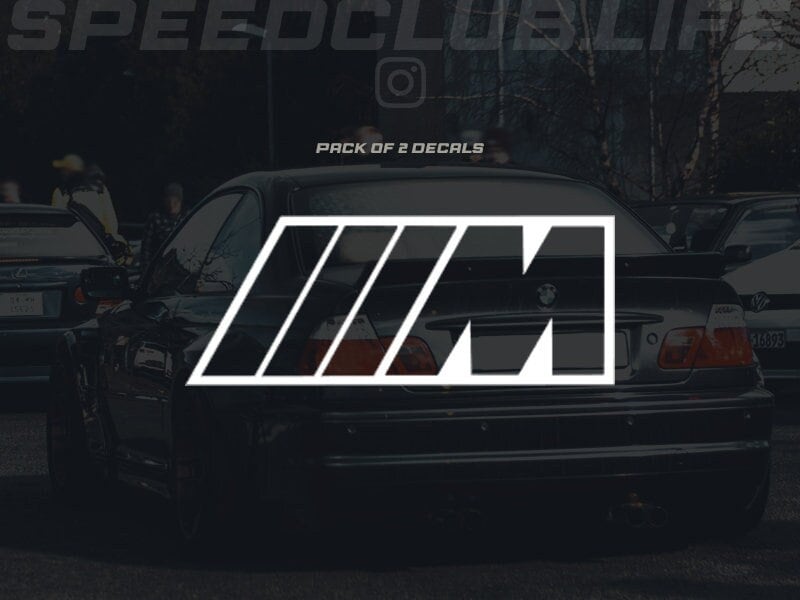 BMW M DECAL (pack of 2) - Etsy