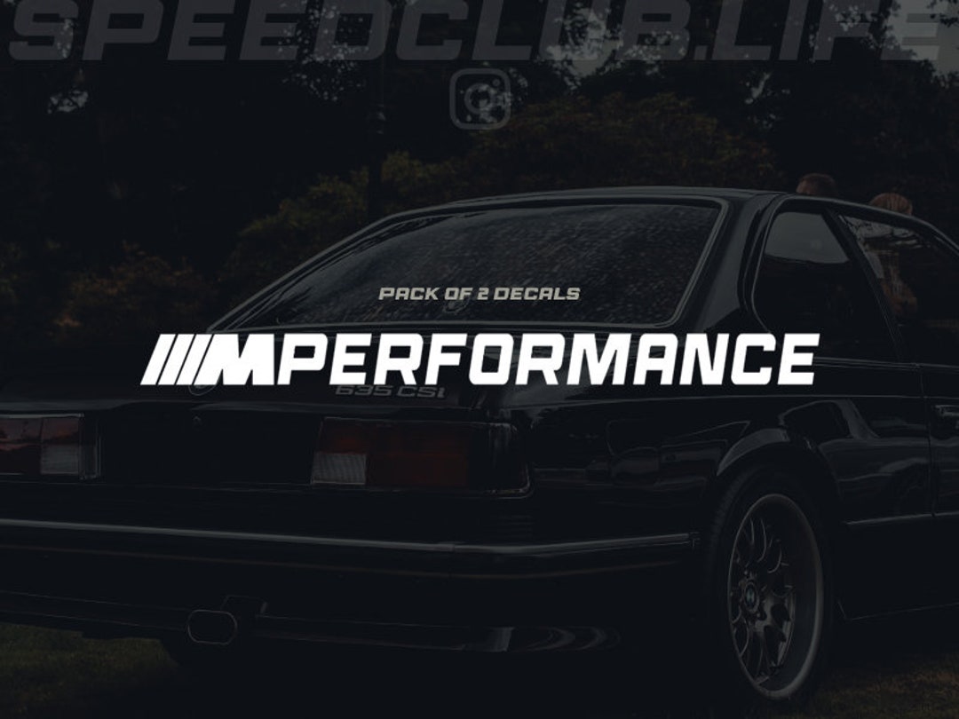 BMW M PERFORMANCE Decal (pack of 2) - Etsy