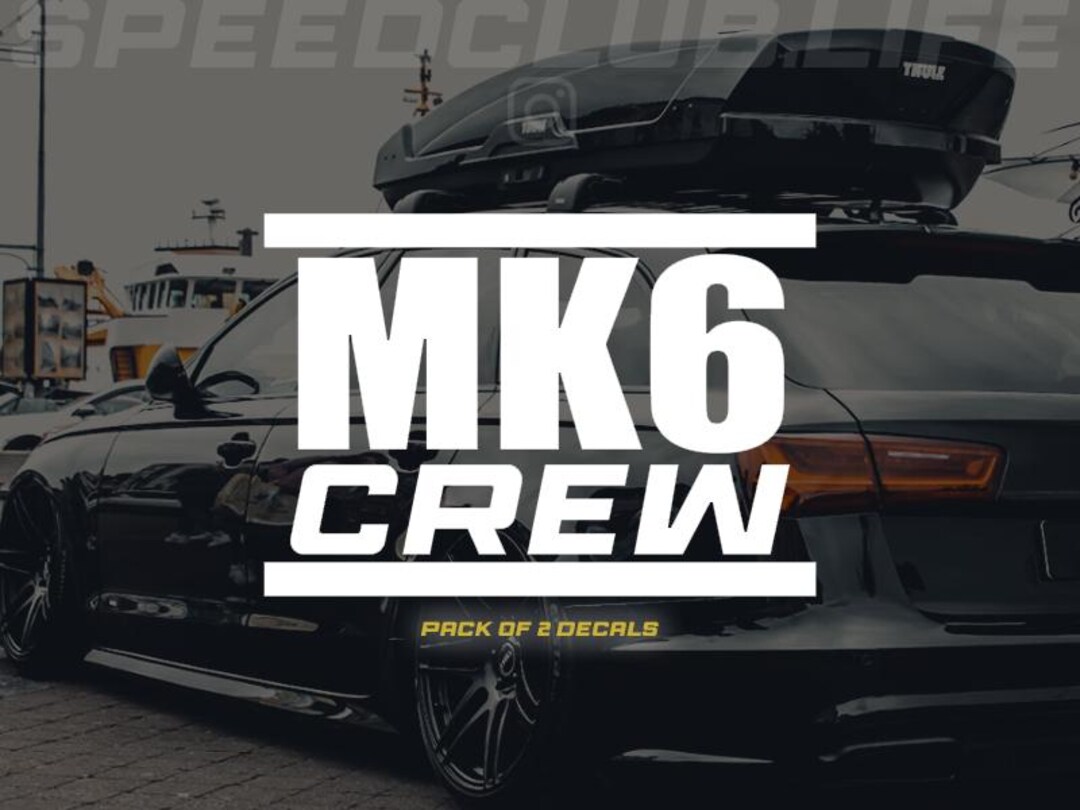 MK6 CREW Decal Stickers (pack of 2) - Etsy
