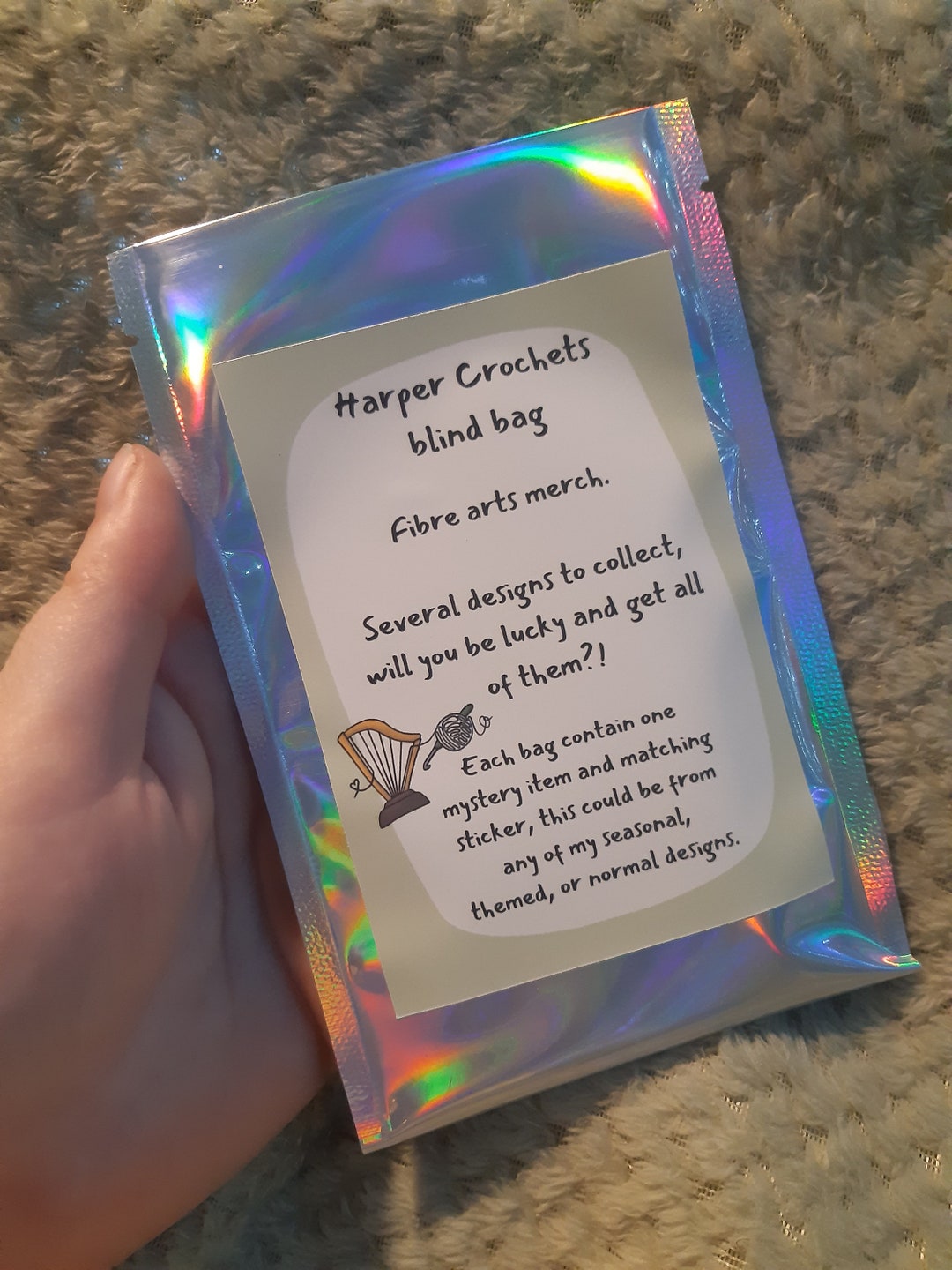 Crochet Merch Blind Bag Harper Crochets Products Pin/keychain and ...