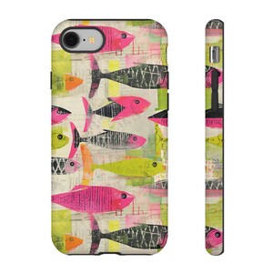 Pink Sardine Phone Case, Fossil Fish Phone Case, Cute Fish Phone Case ...