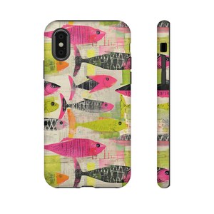 Pink Sardine Phone Case, Fossil Fish Phone Case, Cute Fish Phone Case ...