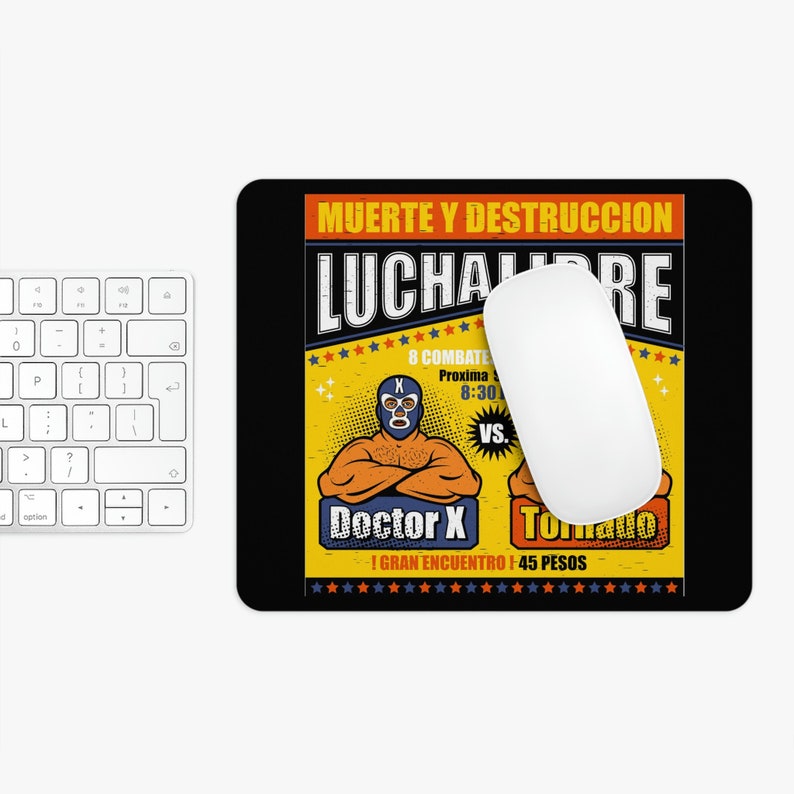 Lucha Libre Mexican Wrestling Mouse Pad Mousepad Gift for - Etsy