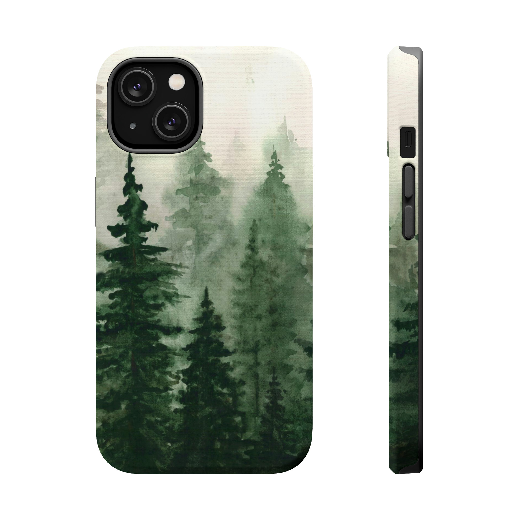 Magsafe Watercolor Pine Tree Forest Phone Case Mountains Phone Case ...