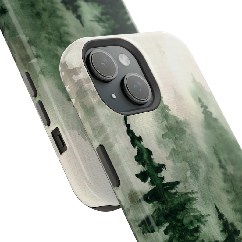 Magsafe Watercolor Pine Tree Forest Phone Case Mountains Phone Case ...