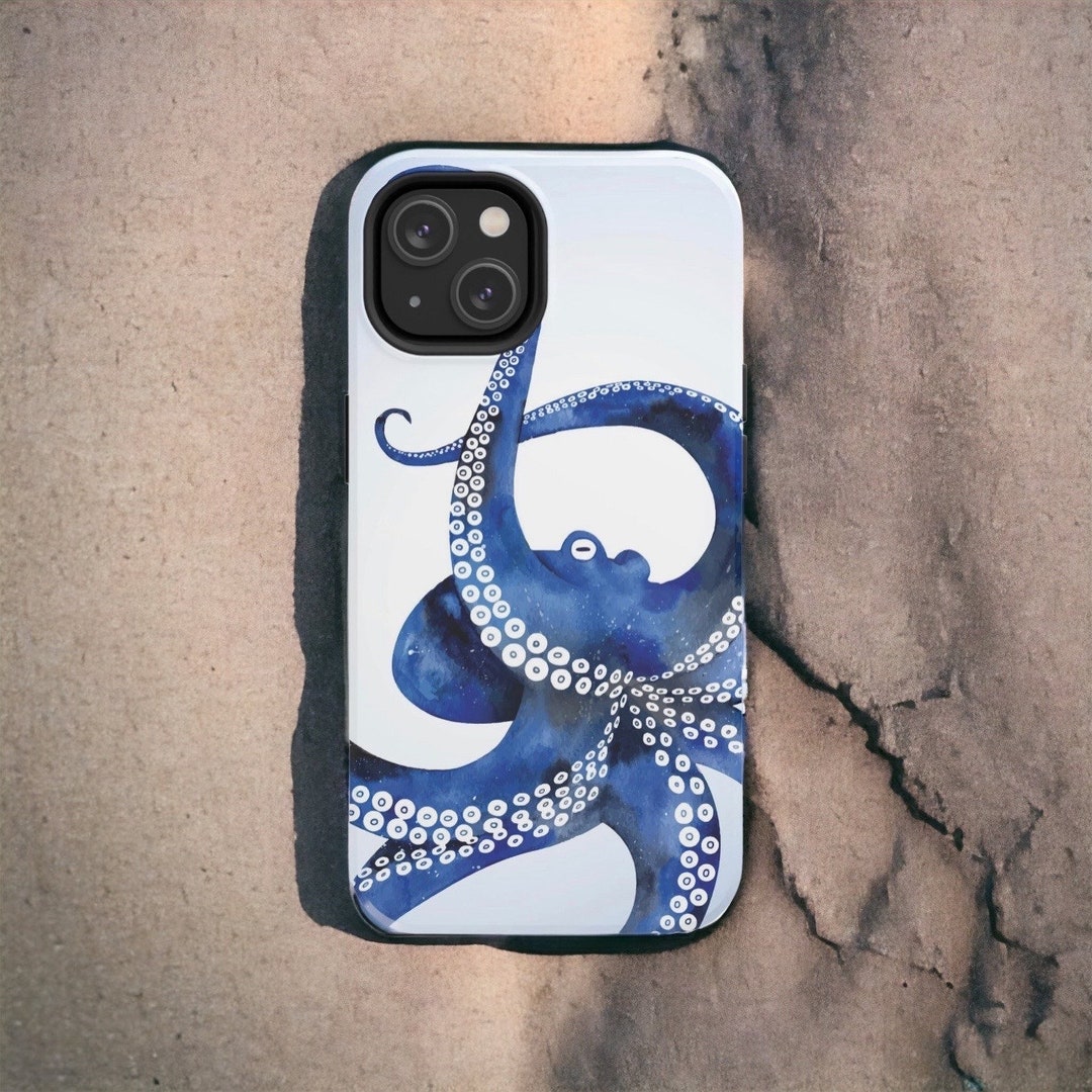 Watercolor Octopus Teacher Ocean Life Glossy Tough Phone Case, iPhone ...