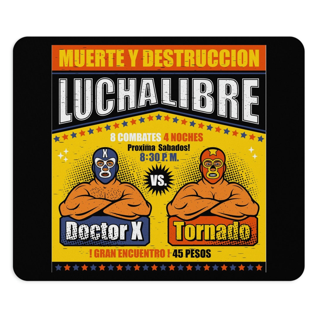 Lucha Libre Mexican Wrestling Mouse Pad Mousepad Gift for Coworker Boss ...