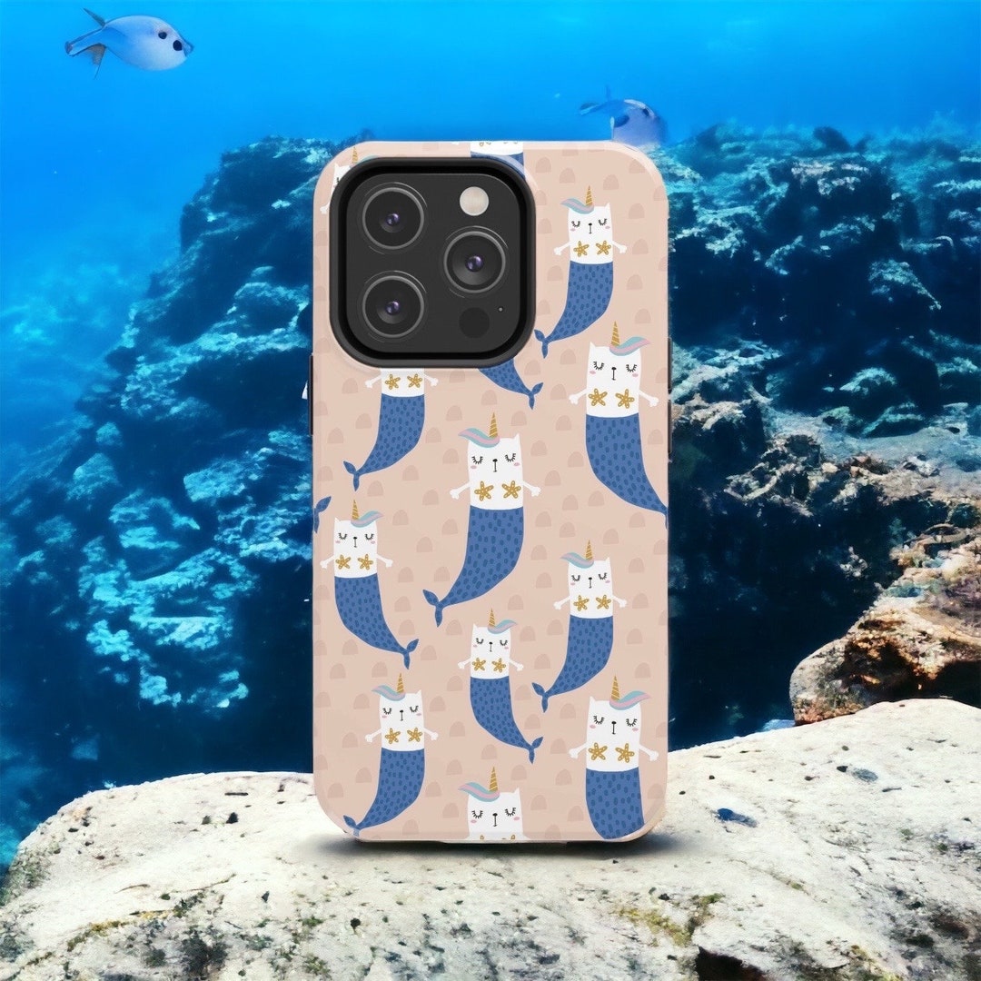 Cat Unicorn Mermaid Tough Phone Case - Etsy
