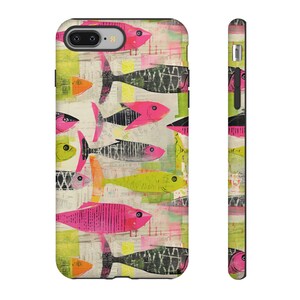 Pink Sardine Phone Case, Fossil Fish Phone Case, Cute Fish Phone Case ...
