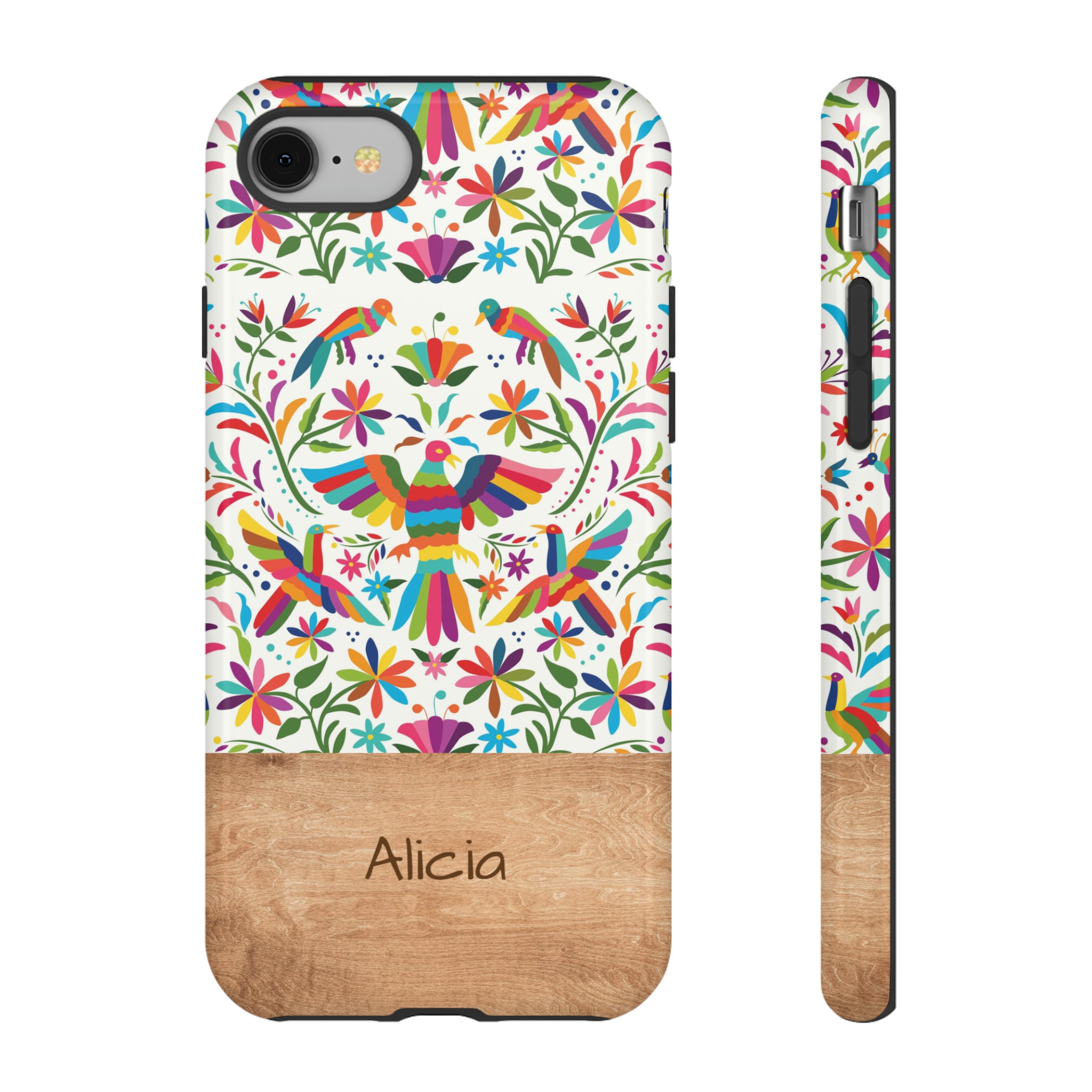Mexican Floral Otomi Print, Custom Name Phone Case, Personalized Phone Case, Samsung Galaxy ...