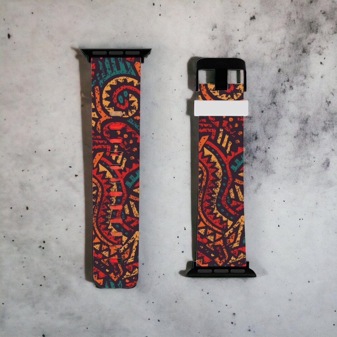 Ethnic Tribal Print Apple Watch Band Series 3 4 5 6 SE 38mm 40mm 42mm ...