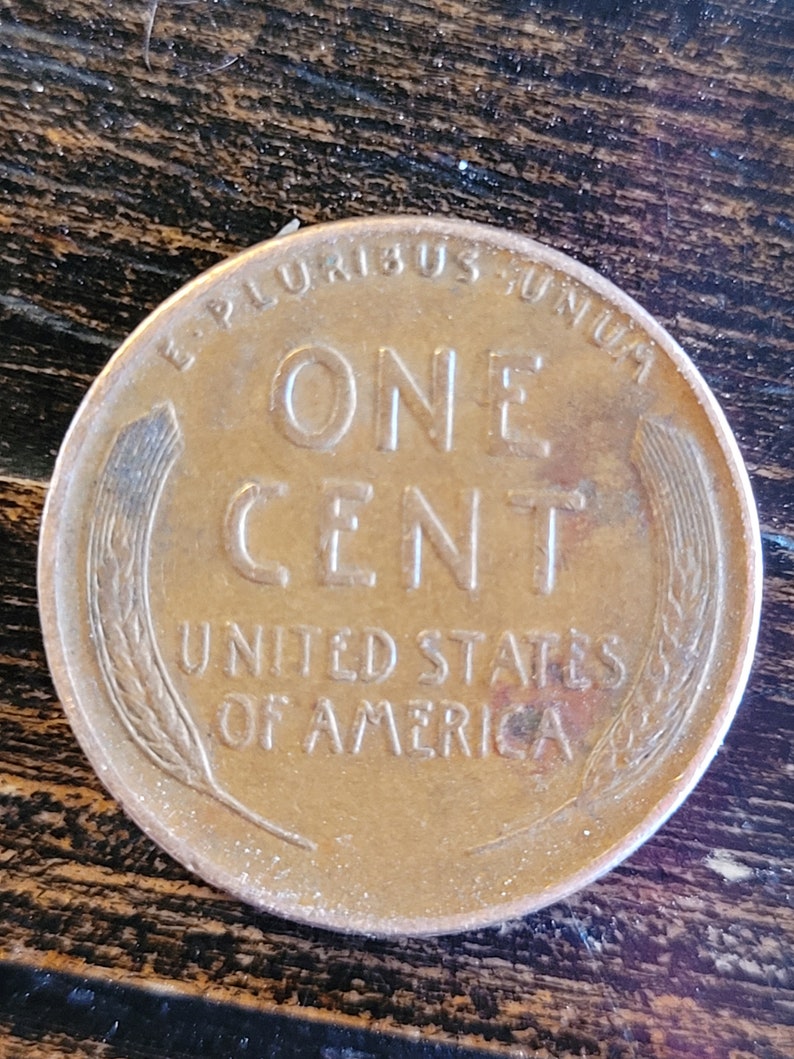 1945 Wheat Penny With No Mark. Mistake is the L on the Ridge. Has Been ...