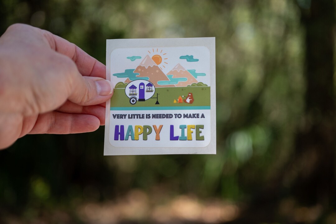Very Little is Needed to Make A Happy Life Sticker - Etsy
