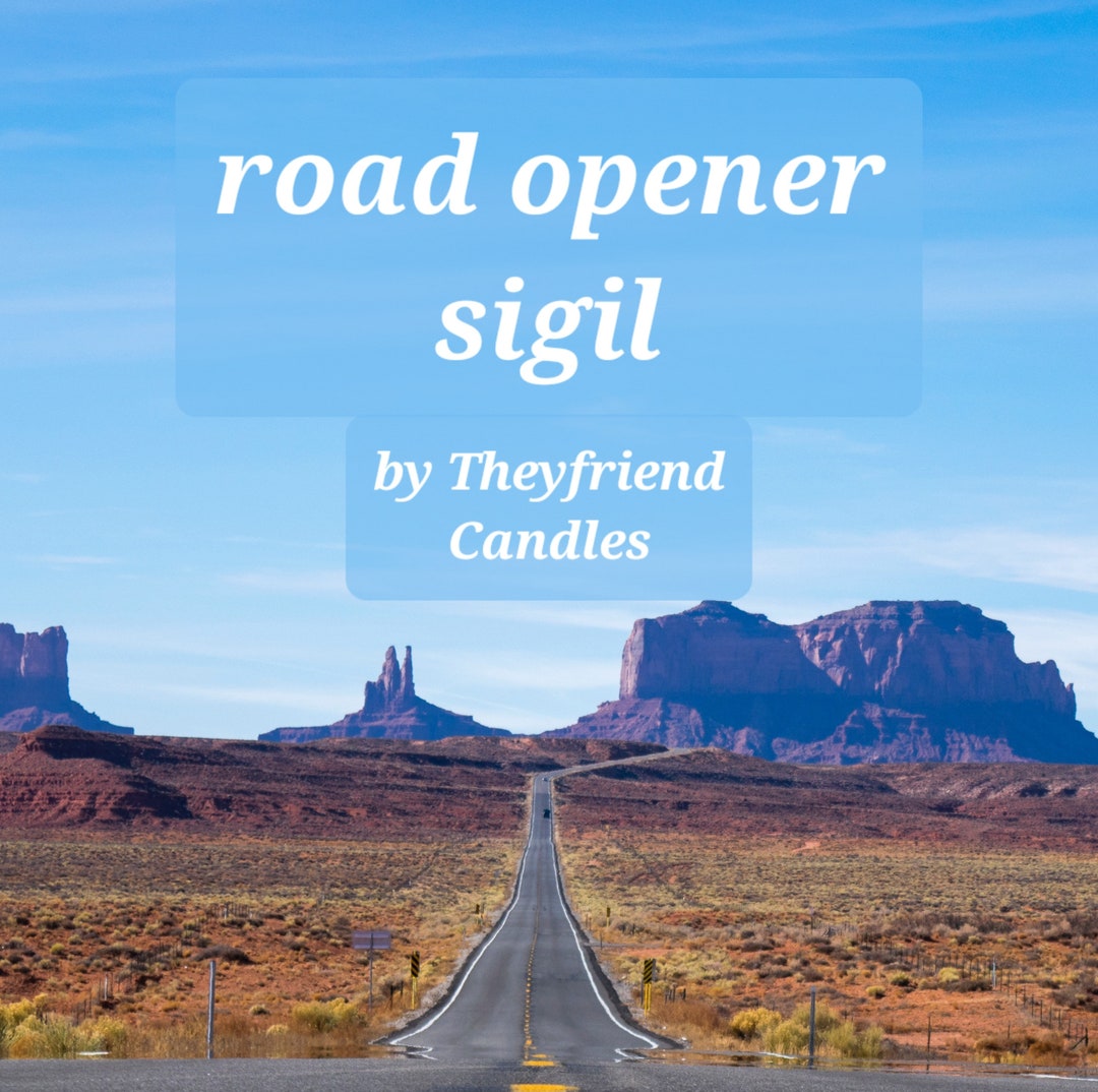 ROAD OPENER Spell Sigil Magic - by Theyfriend Candles - Queer, Trans ...
