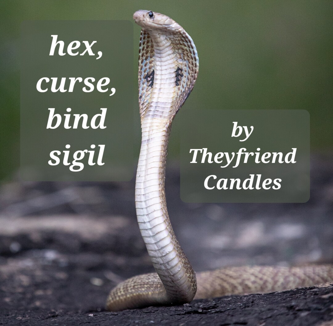 HEX, CURSE, BIND Spell Sigil Magic - by Theyfriend Candles - Queer ...
