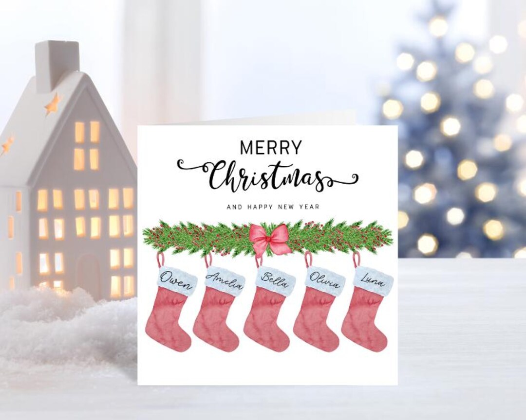 Customised Christmas Cards Christmas Wishes Christmas Greetings Card ...