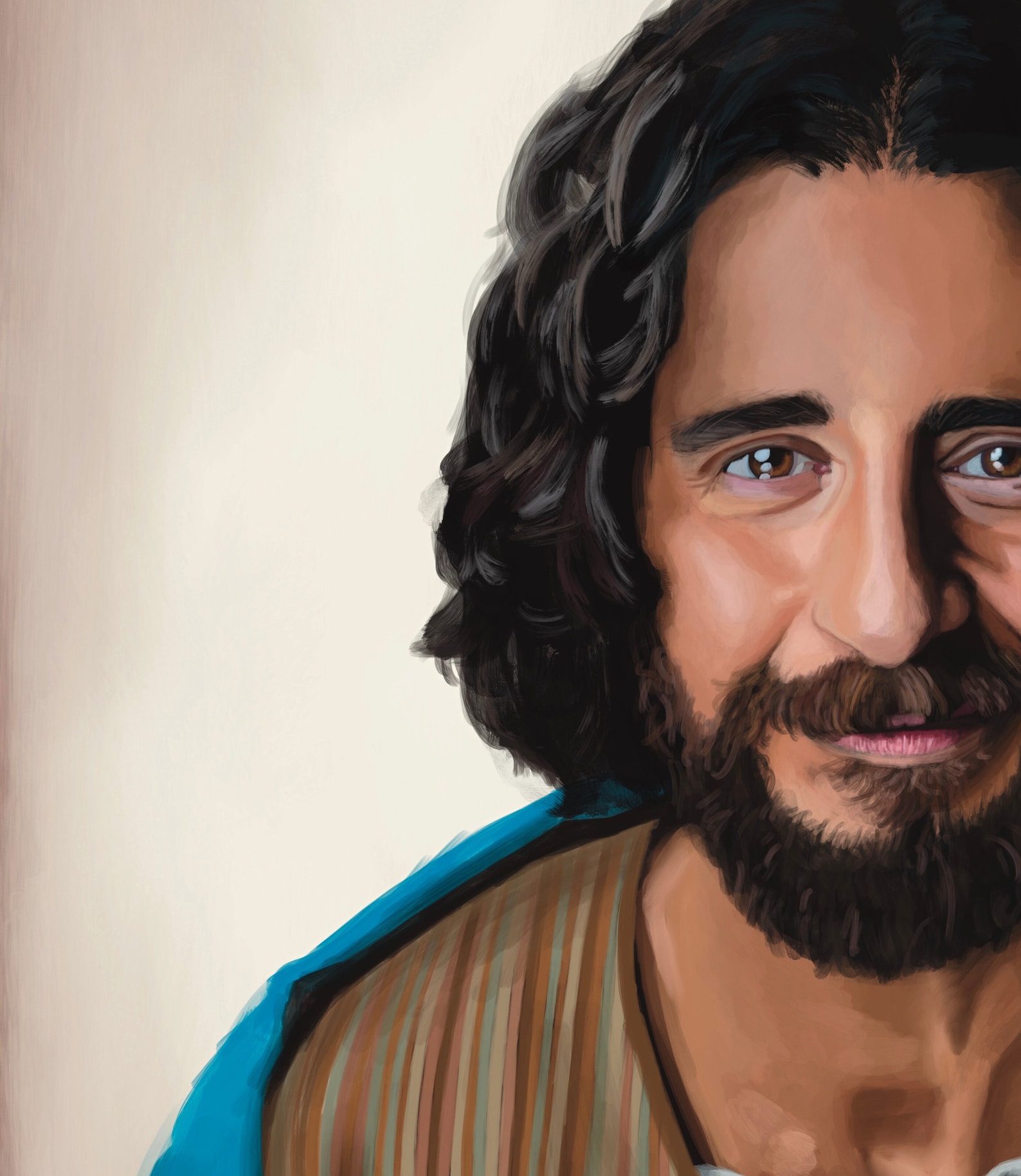 Jesus Christ Portrait From the Chosen TV Series, Digital Painting, Wall ...