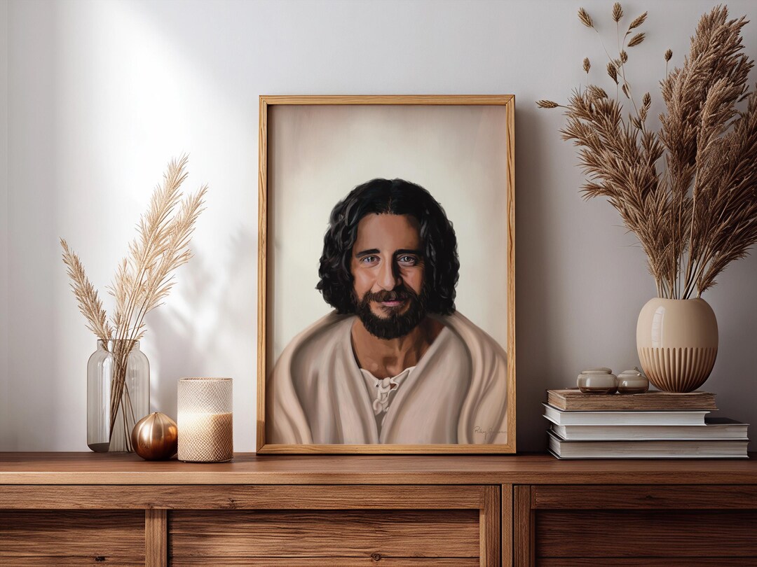 Jesus Christ Art Print, Jonathan Roumie Inspired, Matte Art "to Calm My ...