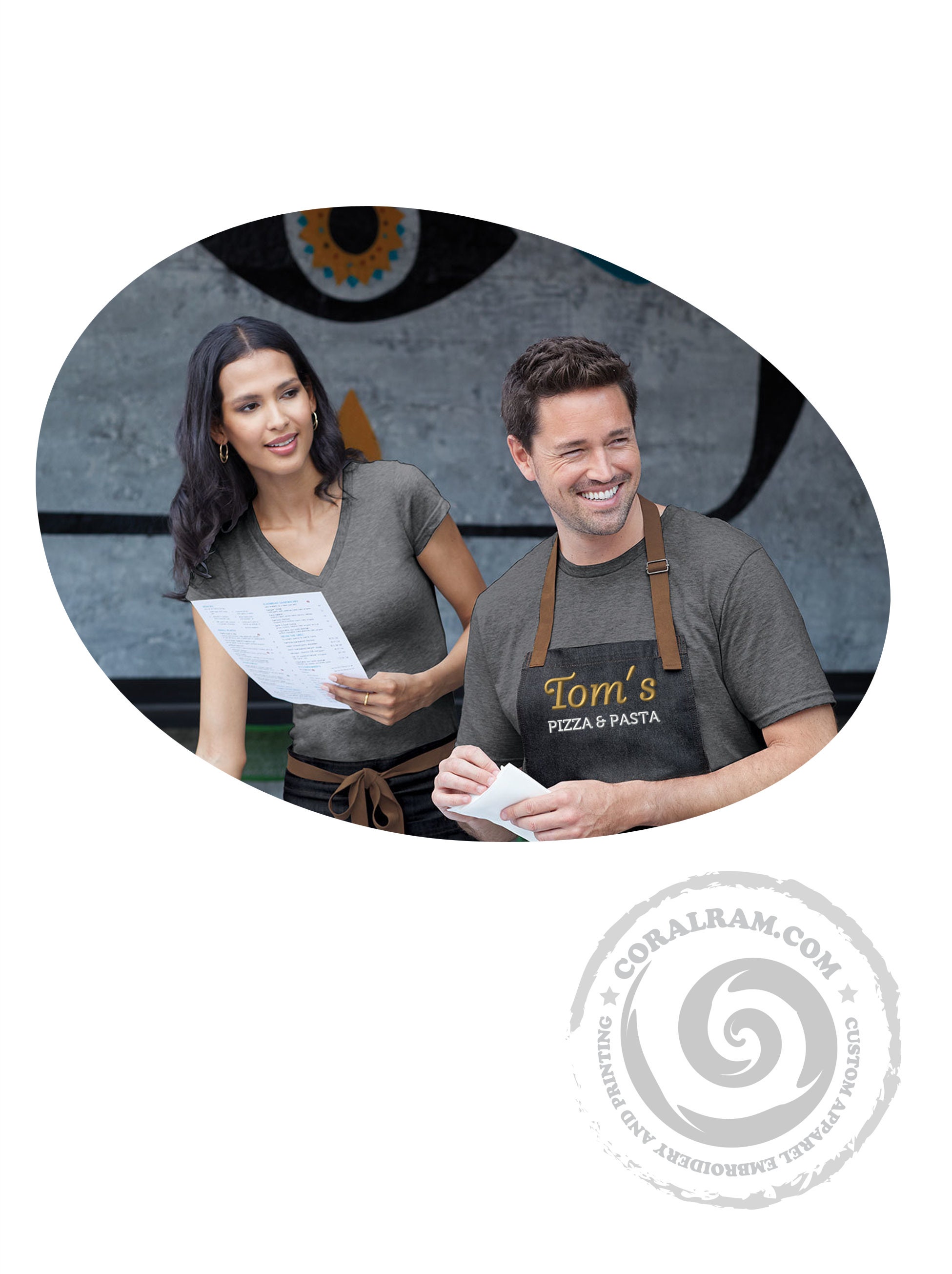 Custom Embroidered Apron, Monogrammed Apron Personalized Kitchen Gift ...