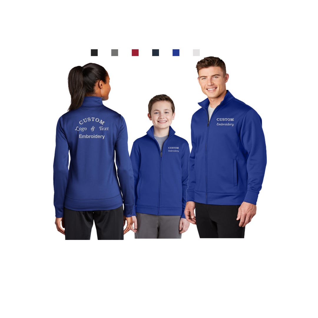Custom Embroidered Sport-tek Sport-wick Full-zip Track Jacket ...