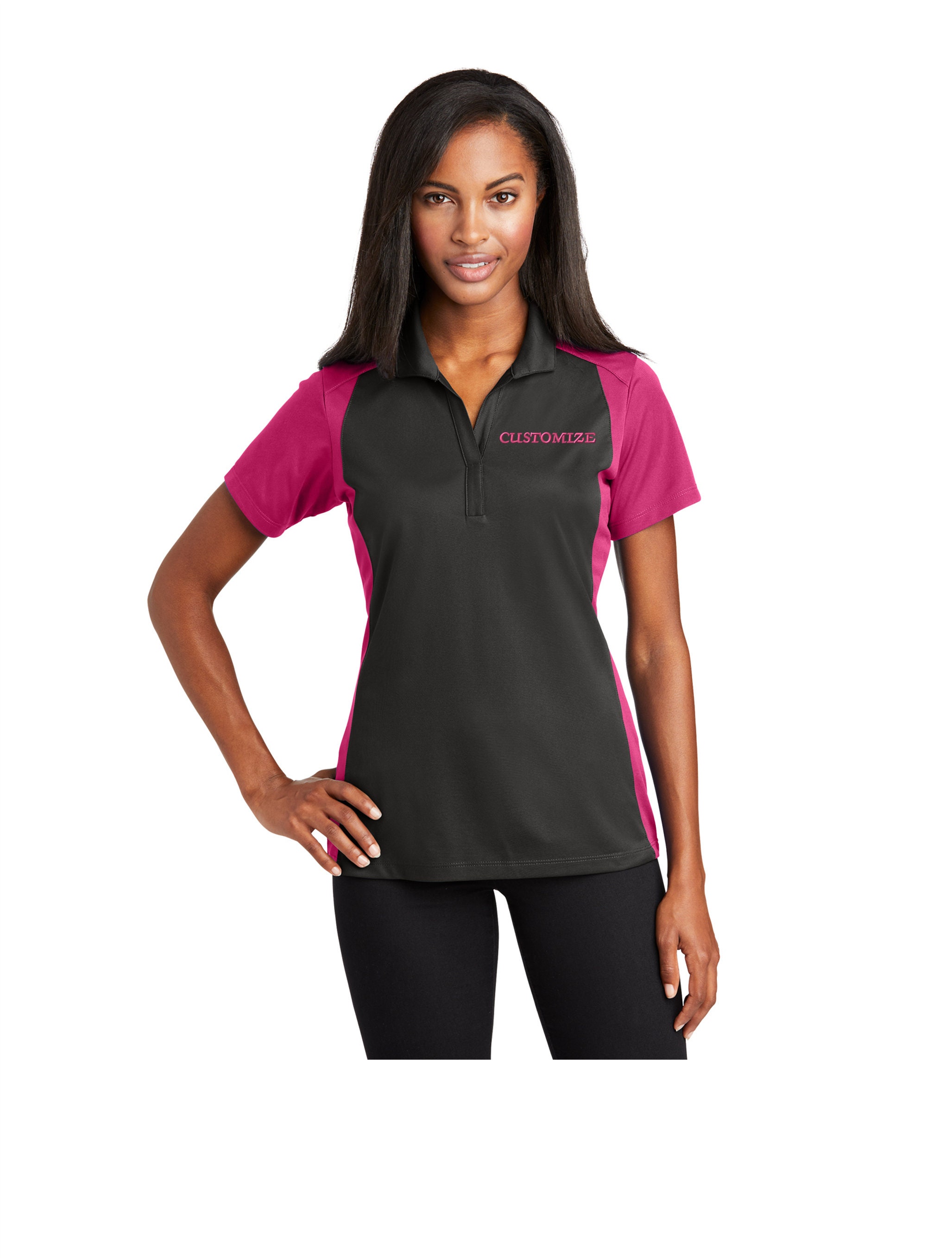 Custom Embroidered Colorblock Micropique Sport-wick® Polo Unisex Men's ...