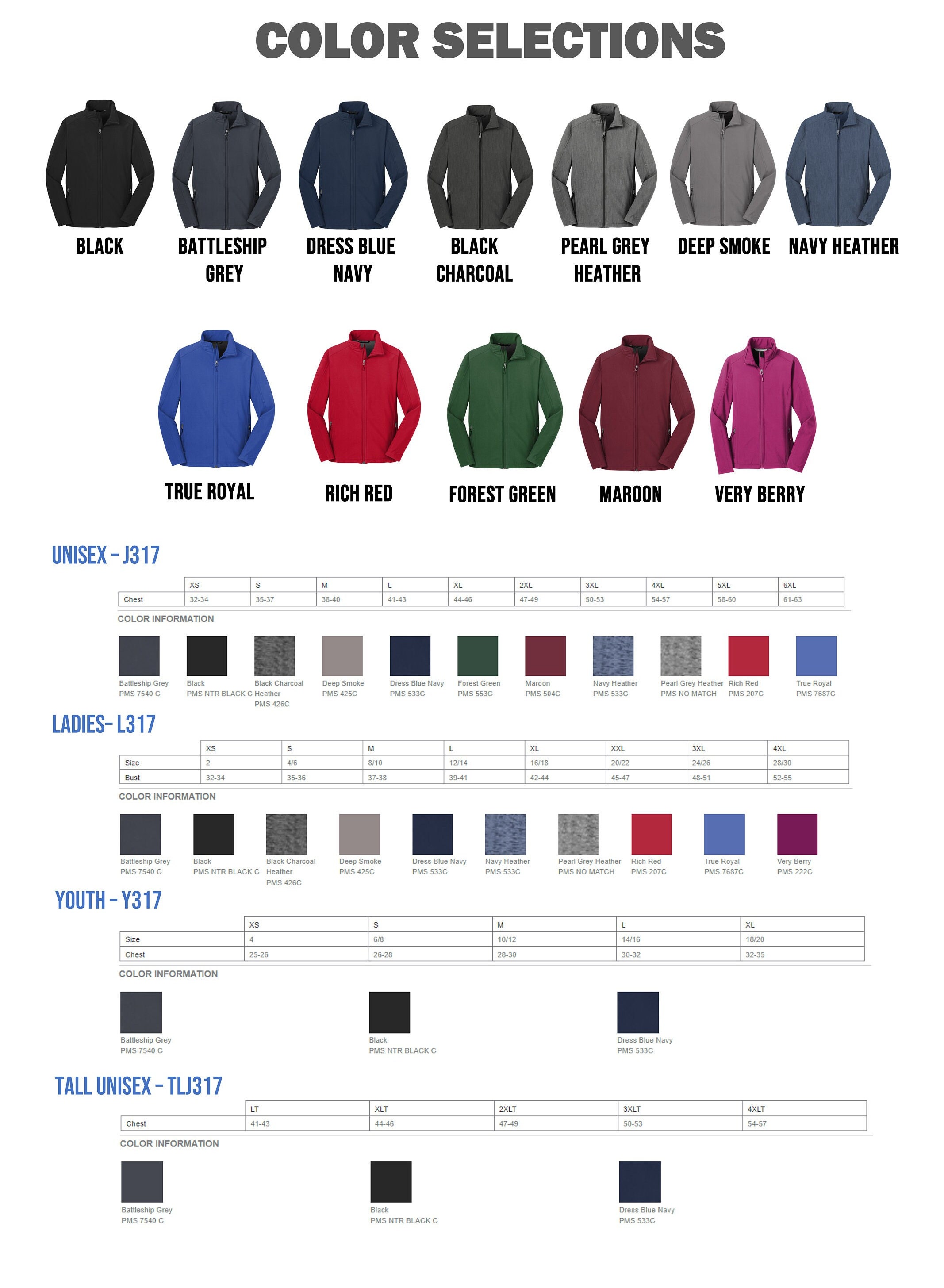 Custom PRINTED Soft Shell Full-zip Jacket Business Team Corporate ...