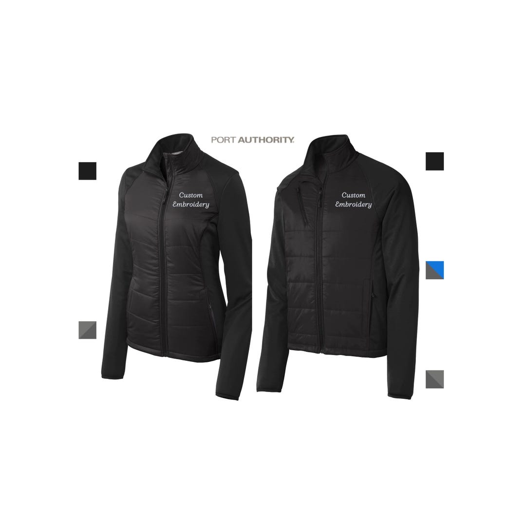 Custom Embroidered Hybrid Soft Shell Jacket Unisex Men's Ladies Port ...