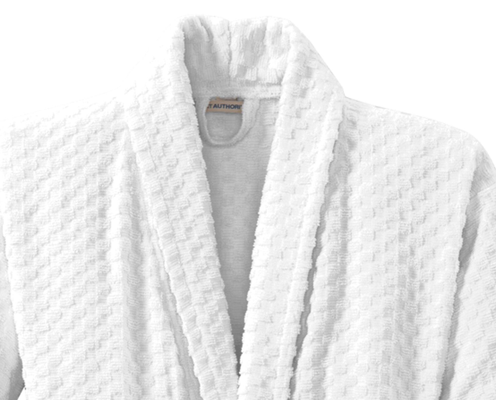 Custom Embroidered Port Authority® Checkered Terry Shawl Collar Robe ...