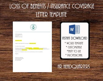 Benefits - Proof of Insurance Coverage Letter (customizable Template ...