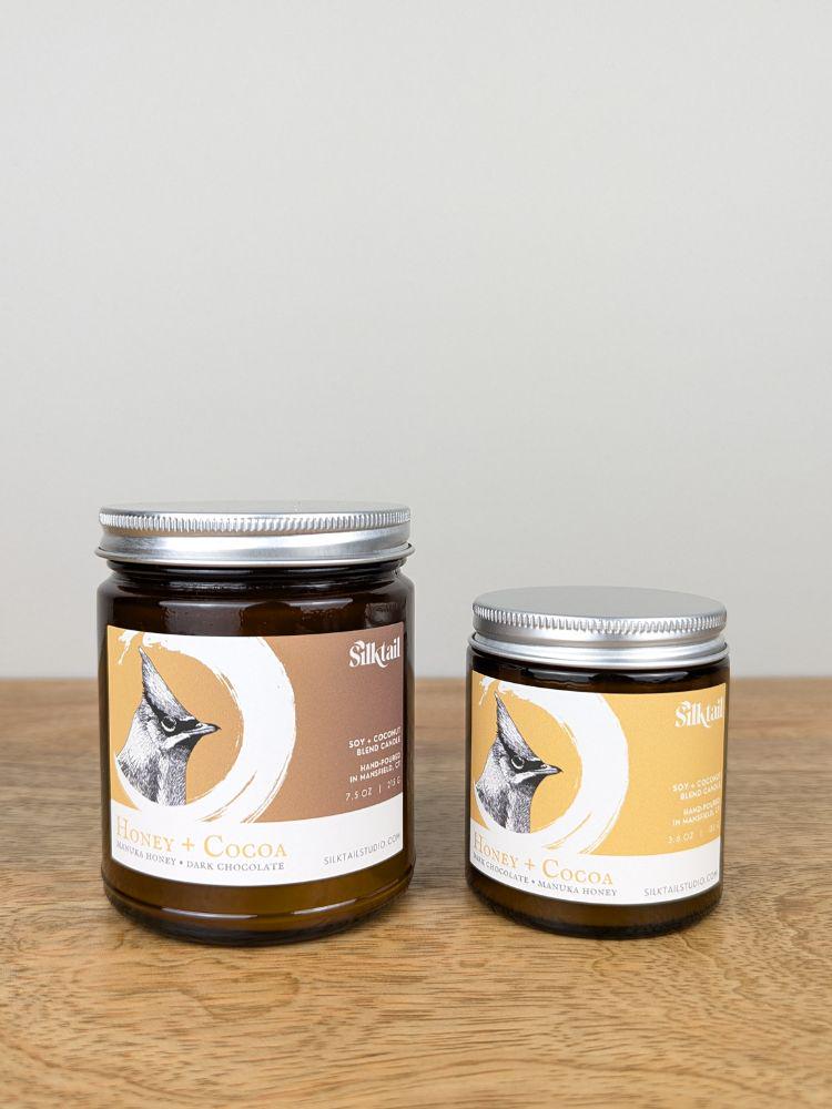 Honey + Cocoa - All-natural Soy + Coconut Wax Blend Scented Candle ...