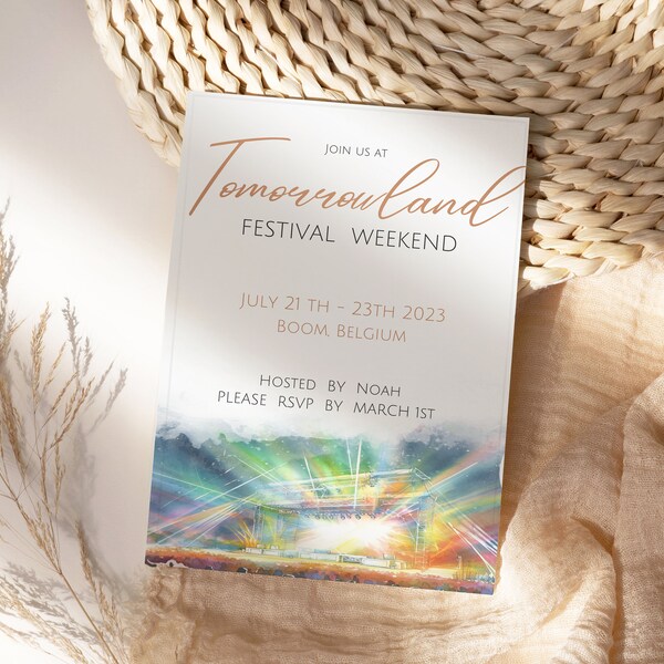 Festival Invitation - Etsy