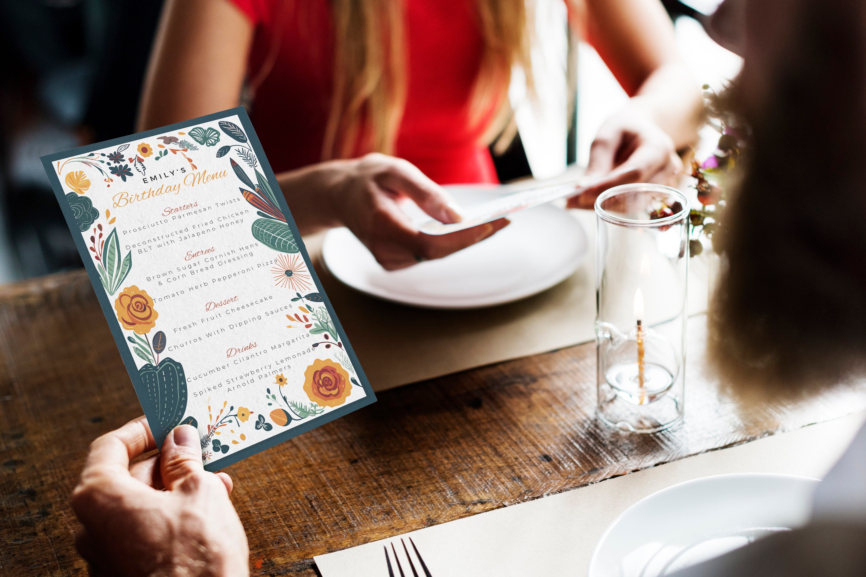 Minimal Dinner Menu Template, Modern Wedding Menu, Dinner Menu, Mexican ...