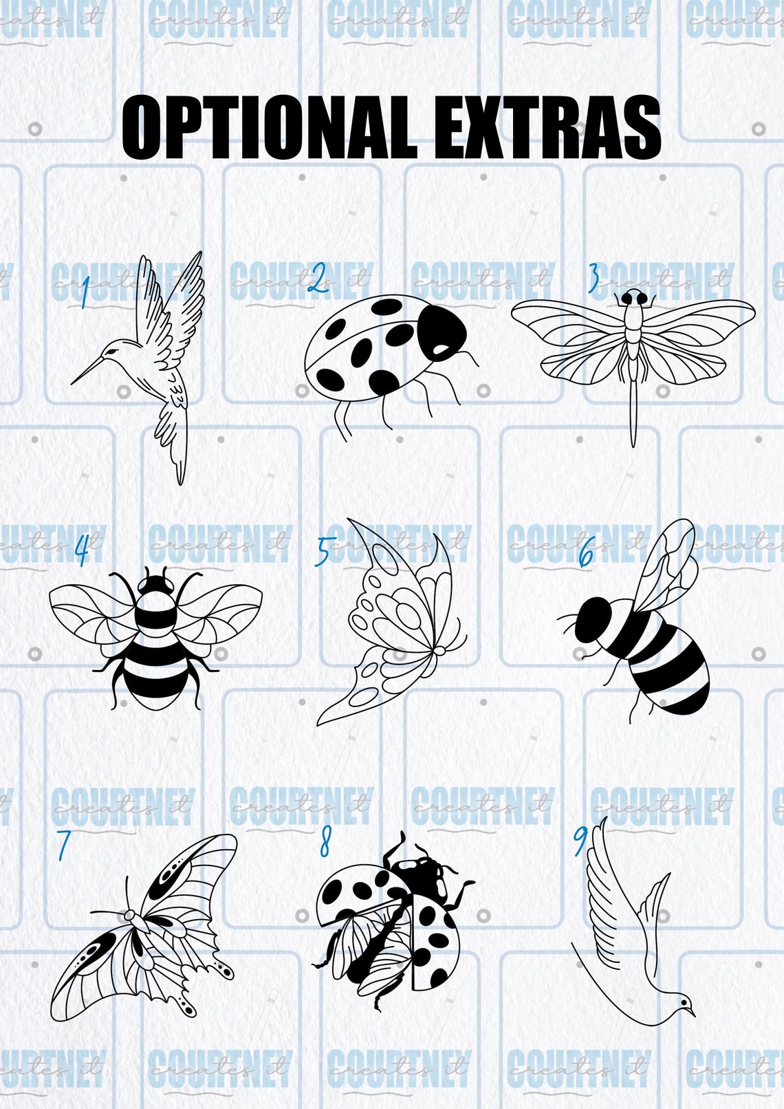 Butterfly Birth Flower Tattoo Design - Etsy