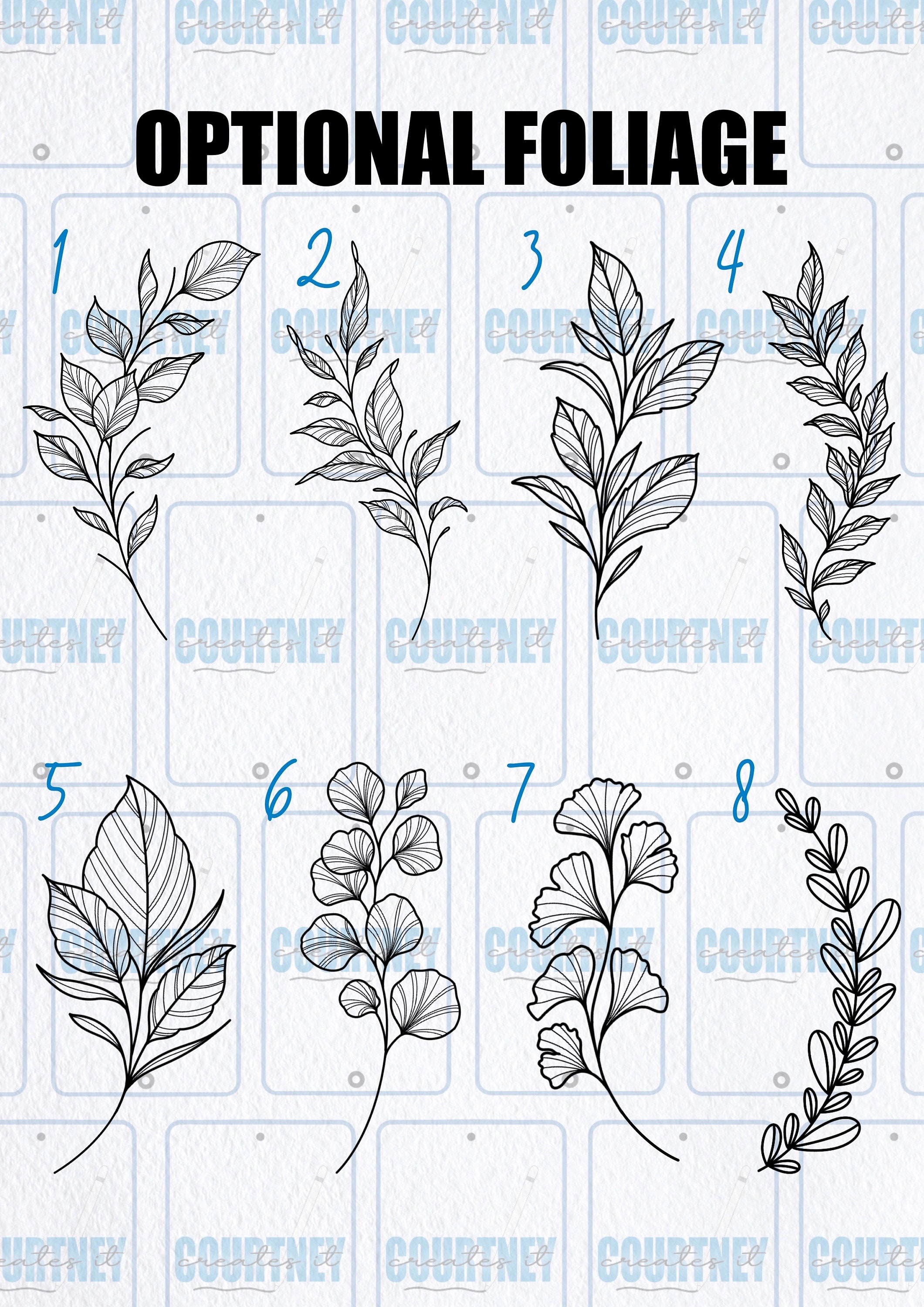Birth Flower Tattoo Flat Lay - Etsy