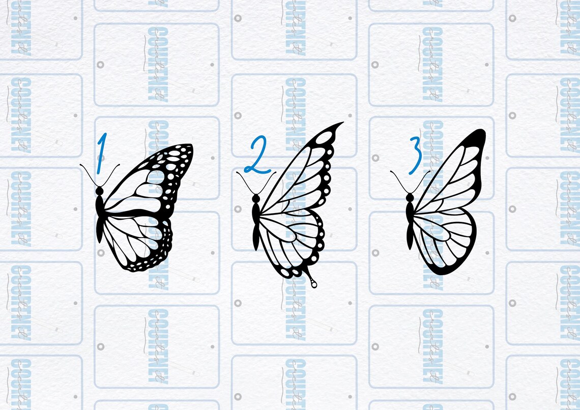 Butterfly Birth Flower Tattoo Design - Etsy