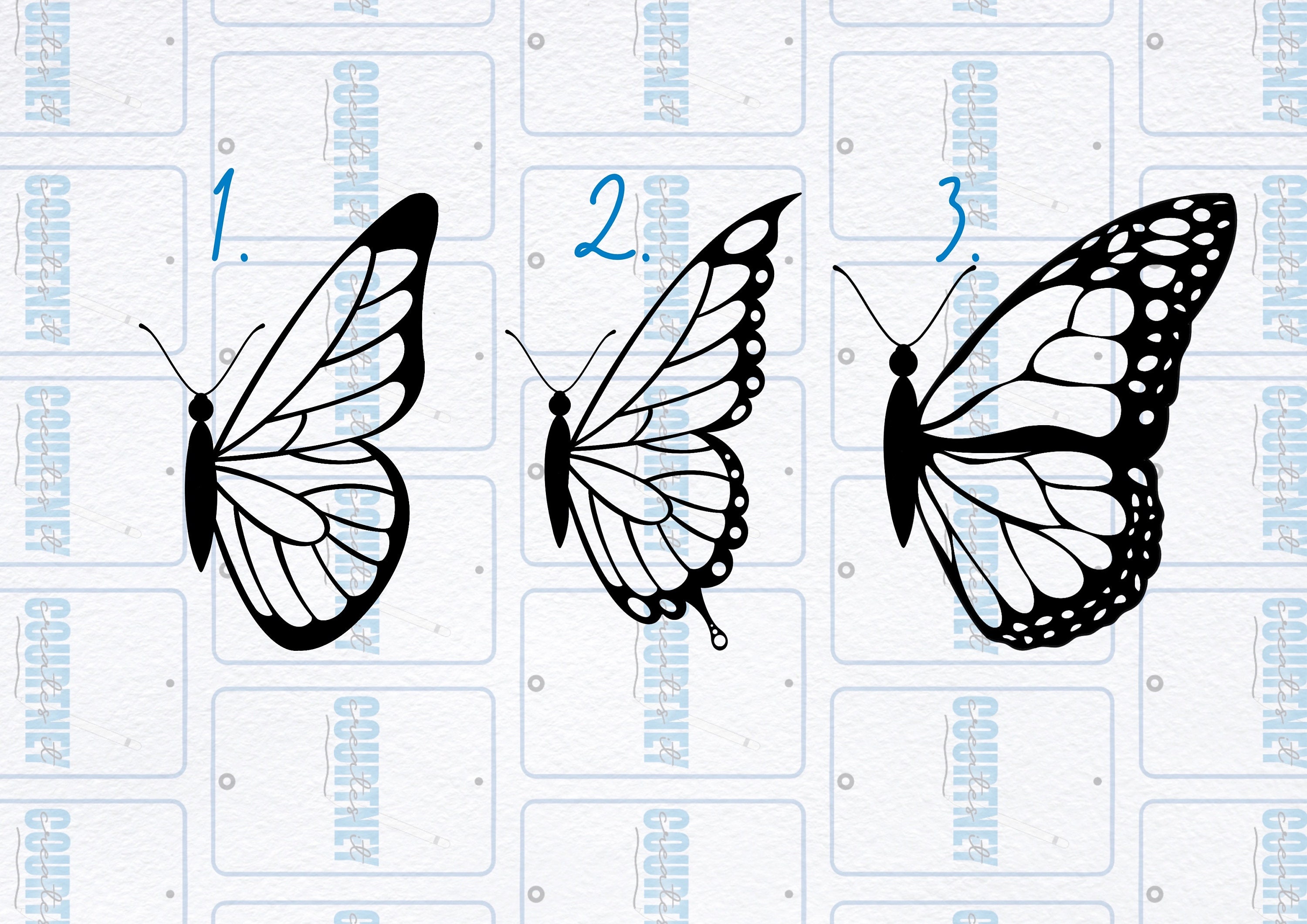 Butterfly Birth Flower Tattoo Design - Etsy