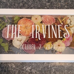 Custom Name Boxes for Bouquet Preservation - Etsy